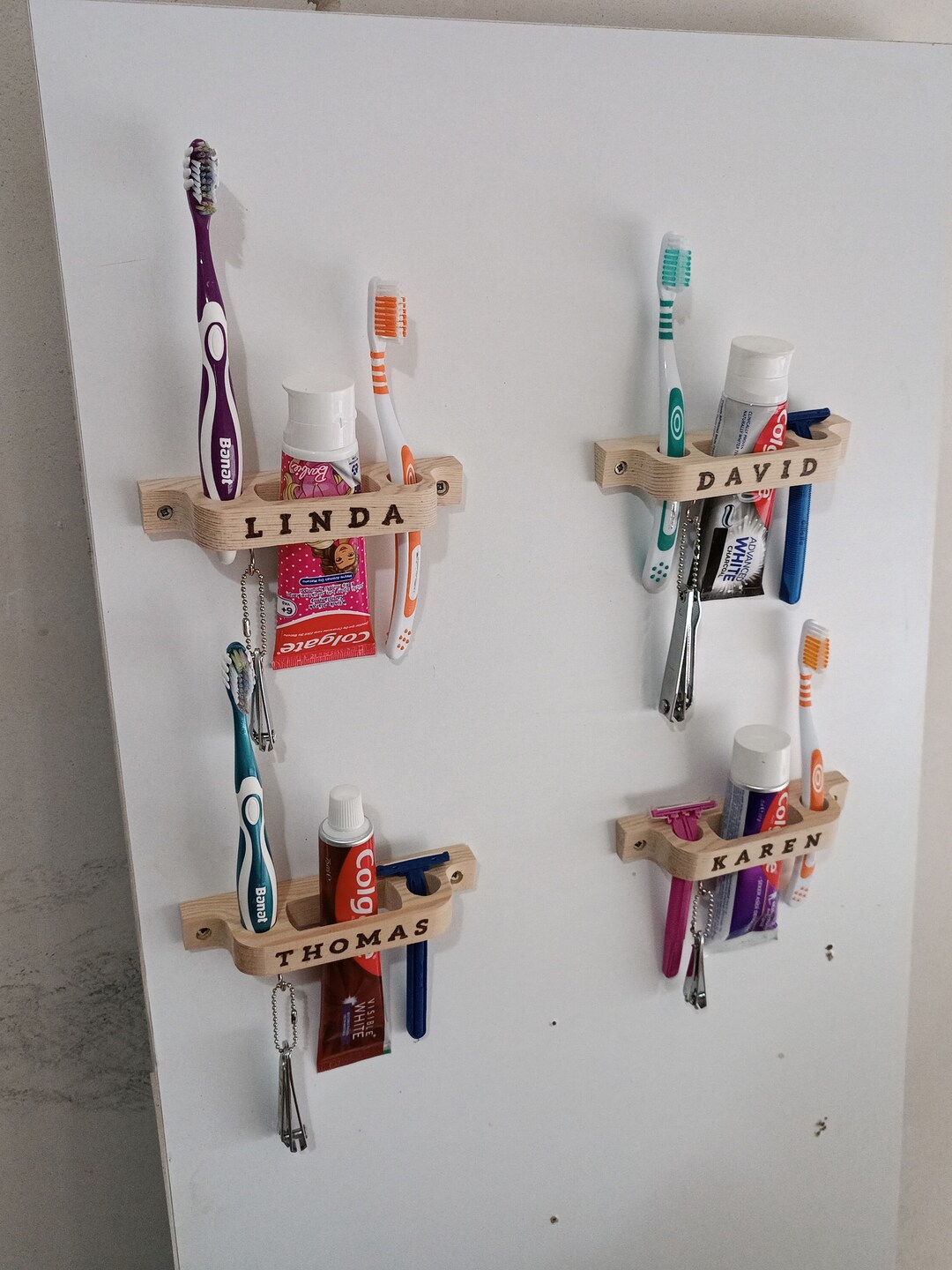 Personalized Toothbrush Holder-razor Hanger-toothpaste - Etsy