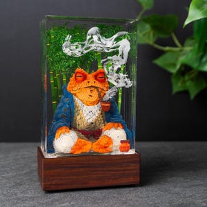 Boss Frog Resin Lamp | Zen Toad Smoking Pipe Sculpture - Etsy