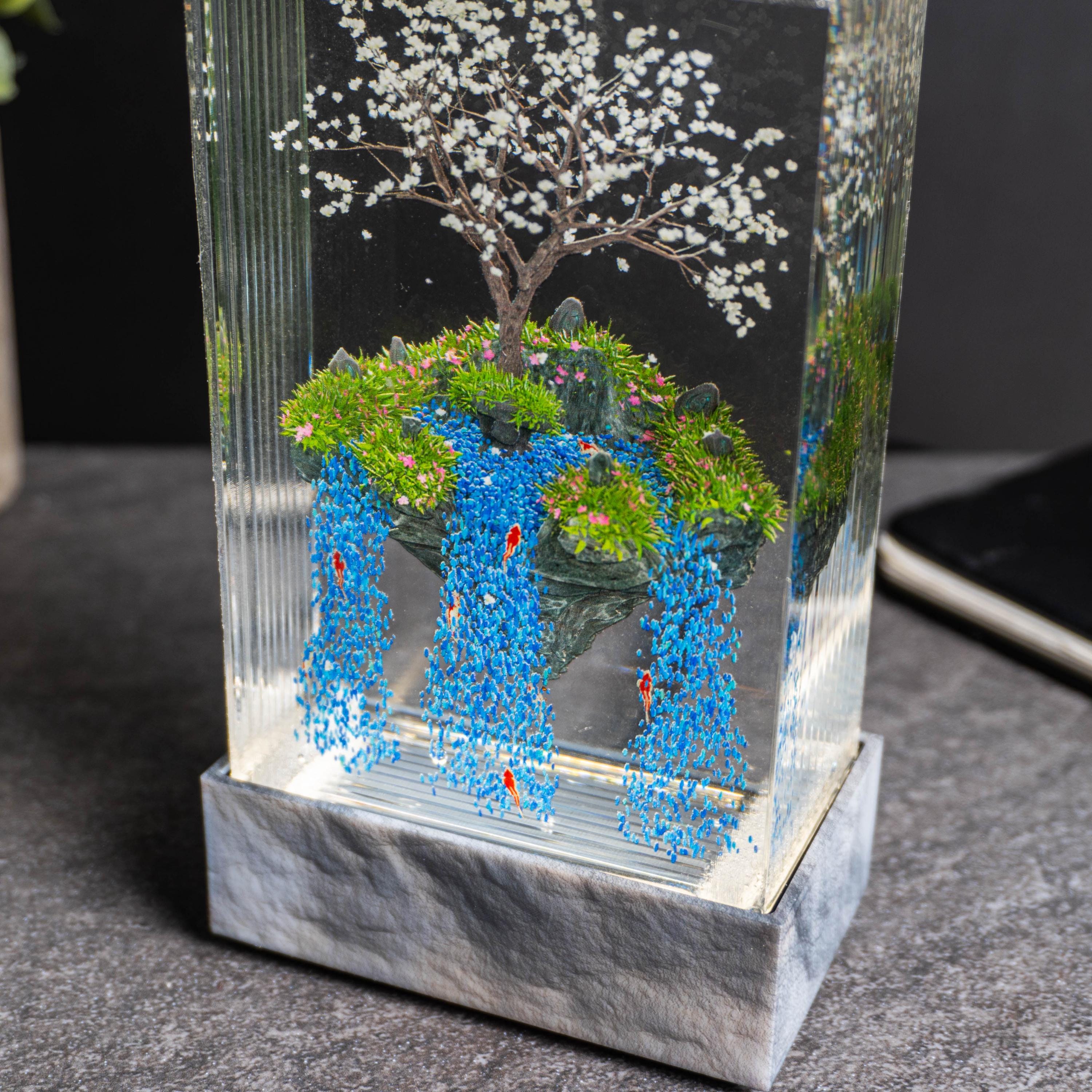 Floating Magnolia Tree Epoxy Sculpture Fantasy Zen Fountain Epoxy ...