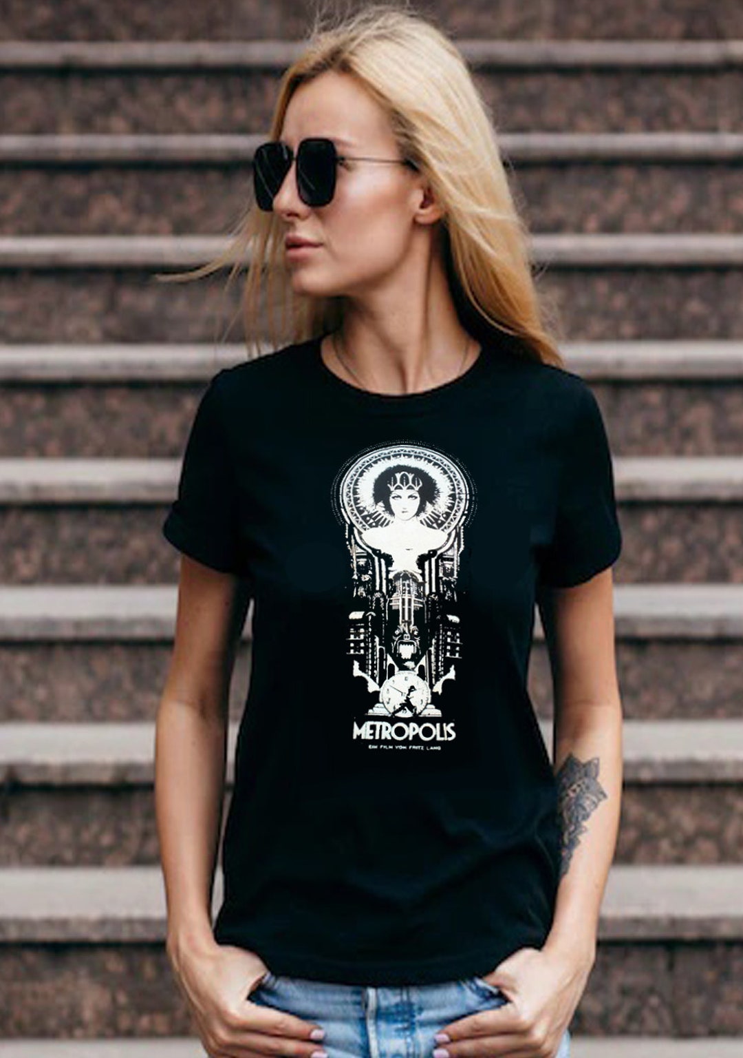 Metropolis T-shirt, Hand Screen-printed Design - Etsy