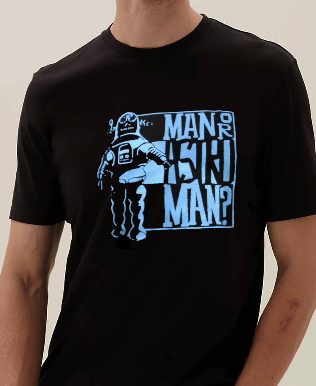 Man or Astroman T-shirt - Etsy UK