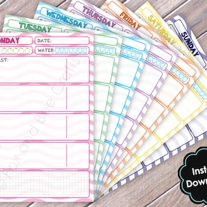 Printable Daily Food Diet Sheets Food Diary A5 Size Food - Etsy