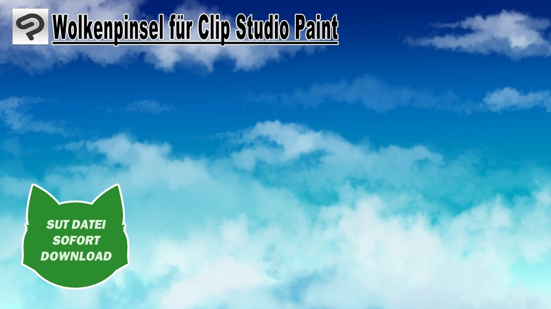 Clip Studio Paint Cloud Brush, Cloud Brush, CSP Brush, Sut Data - Etsy
