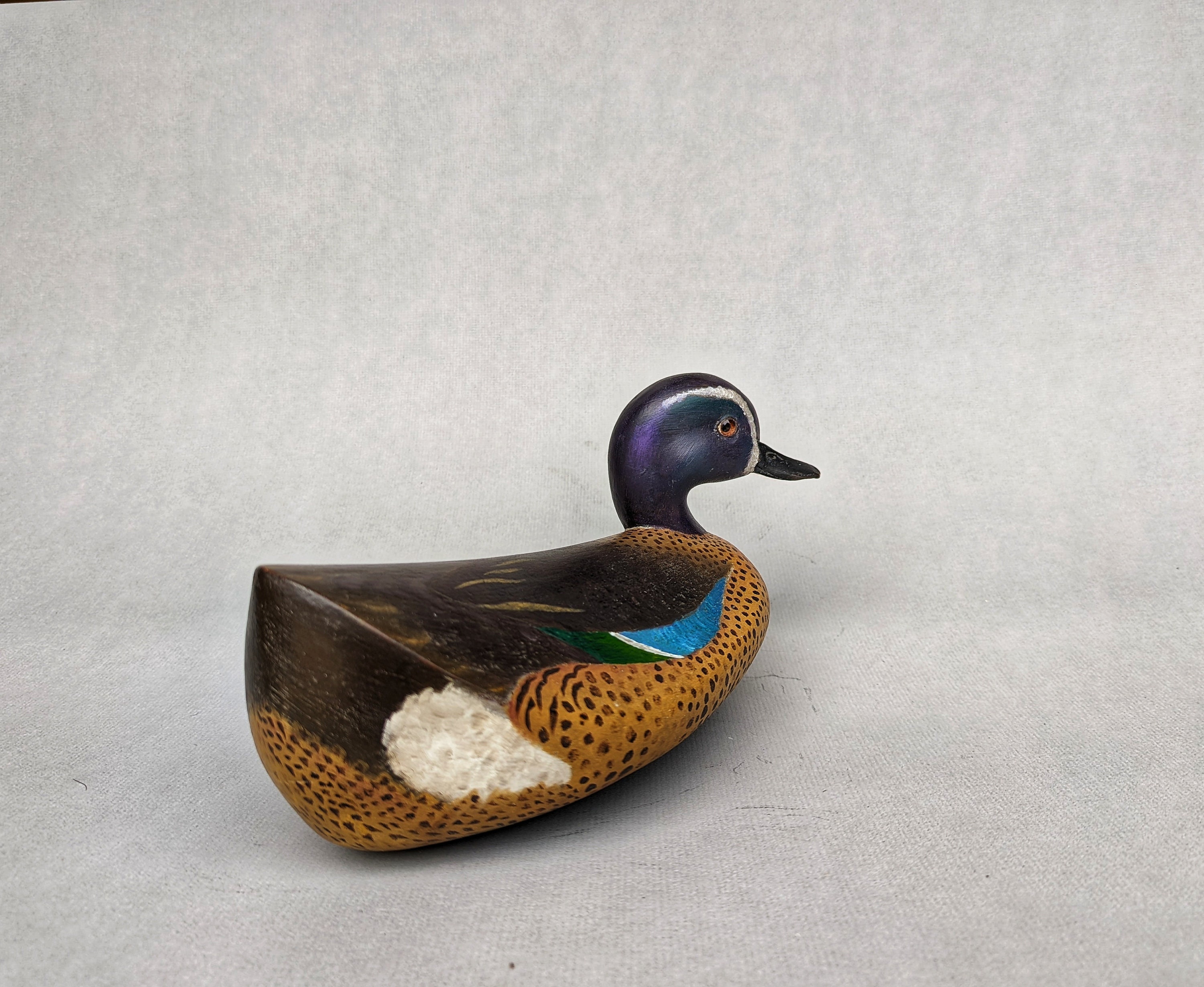 Hand Carved Blue Wing Teal Decoy Pair - Etsy