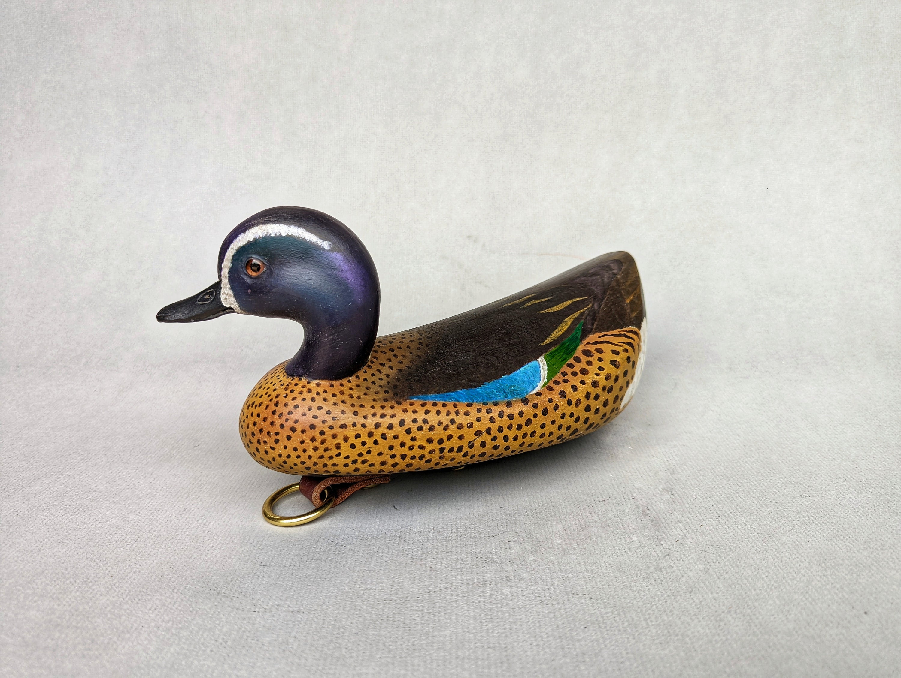 Hand Carved Blue Wing Teal Decoy Pair - Etsy