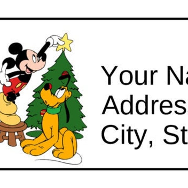 Mickey Mouse Address Labels - Etsy
