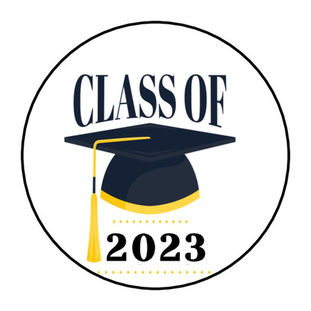 30 Graduation Stickers, Labels, Envelope Seals, 1.5", Round, Custom ...