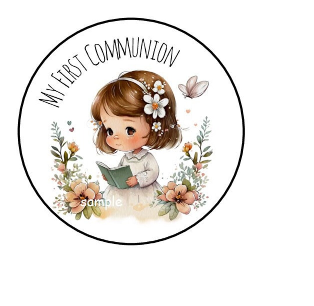 30 My First Communion Stickers Favor Labels Tags Envelope Seals Stamps ...