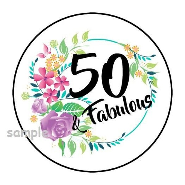 50th Birthday Round Svg - Etsy