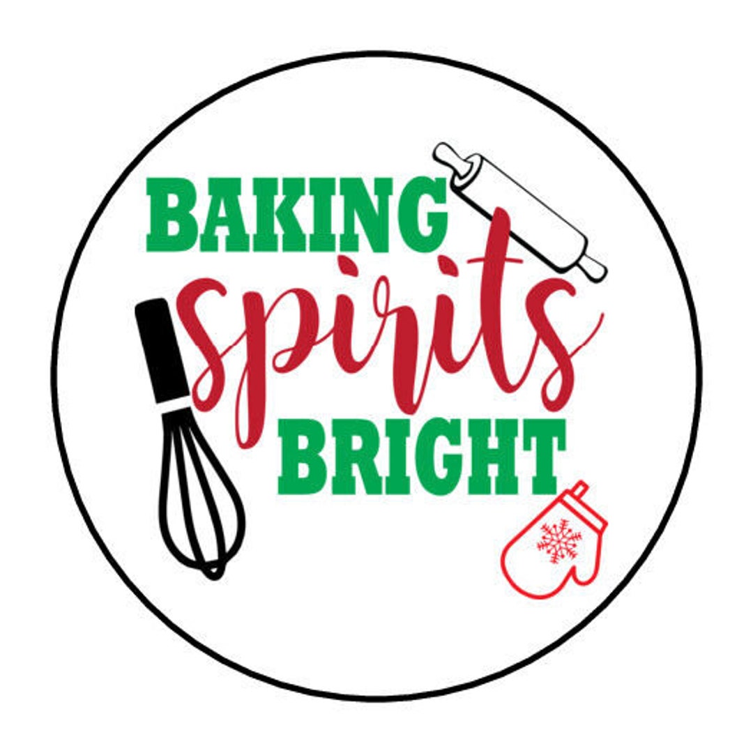30 Baking Spirits Bright Christmas Envelope Seals Labels - Etsy