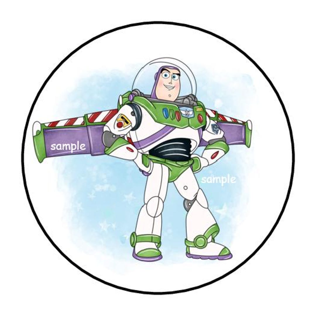 30 Buzz Lightyear Stickers, Toy Story, Labels, Envelope Seals, Tags ...