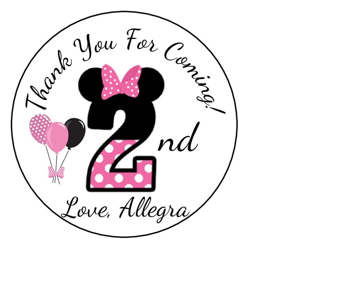 Minnie Mouse Happy 2nd Birthday