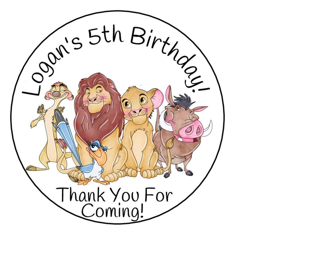 12 Personalized Kids Birthday Party Stickers, Goody Bag Labels, Gift ...