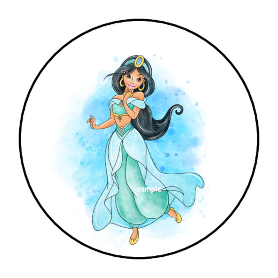 30 Princess Stickers, Labels, Tags, Birthday Party Favor Stickers ...