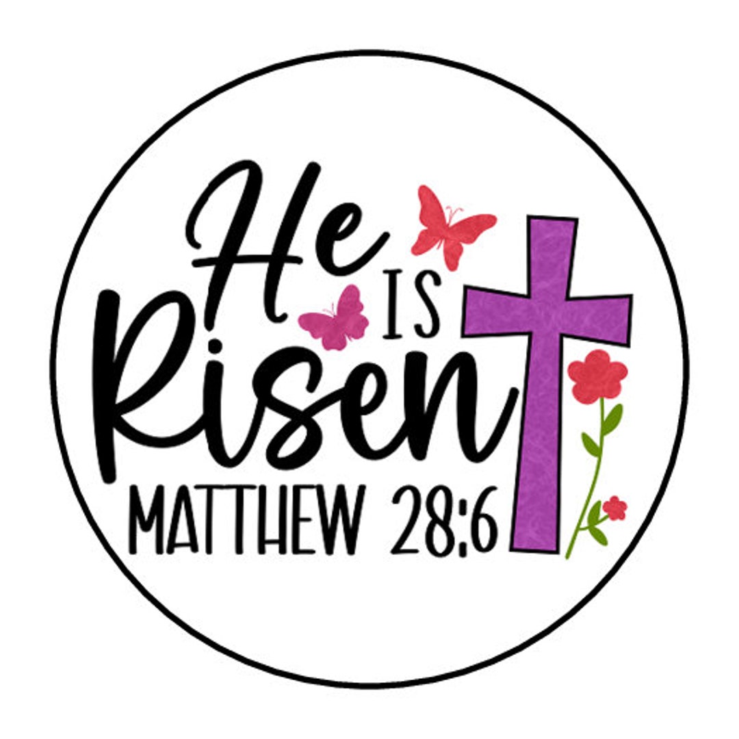 30 Easter Stickers, Labels, Tags, Favor Stickers, Envelope Seals, 1.5 ...