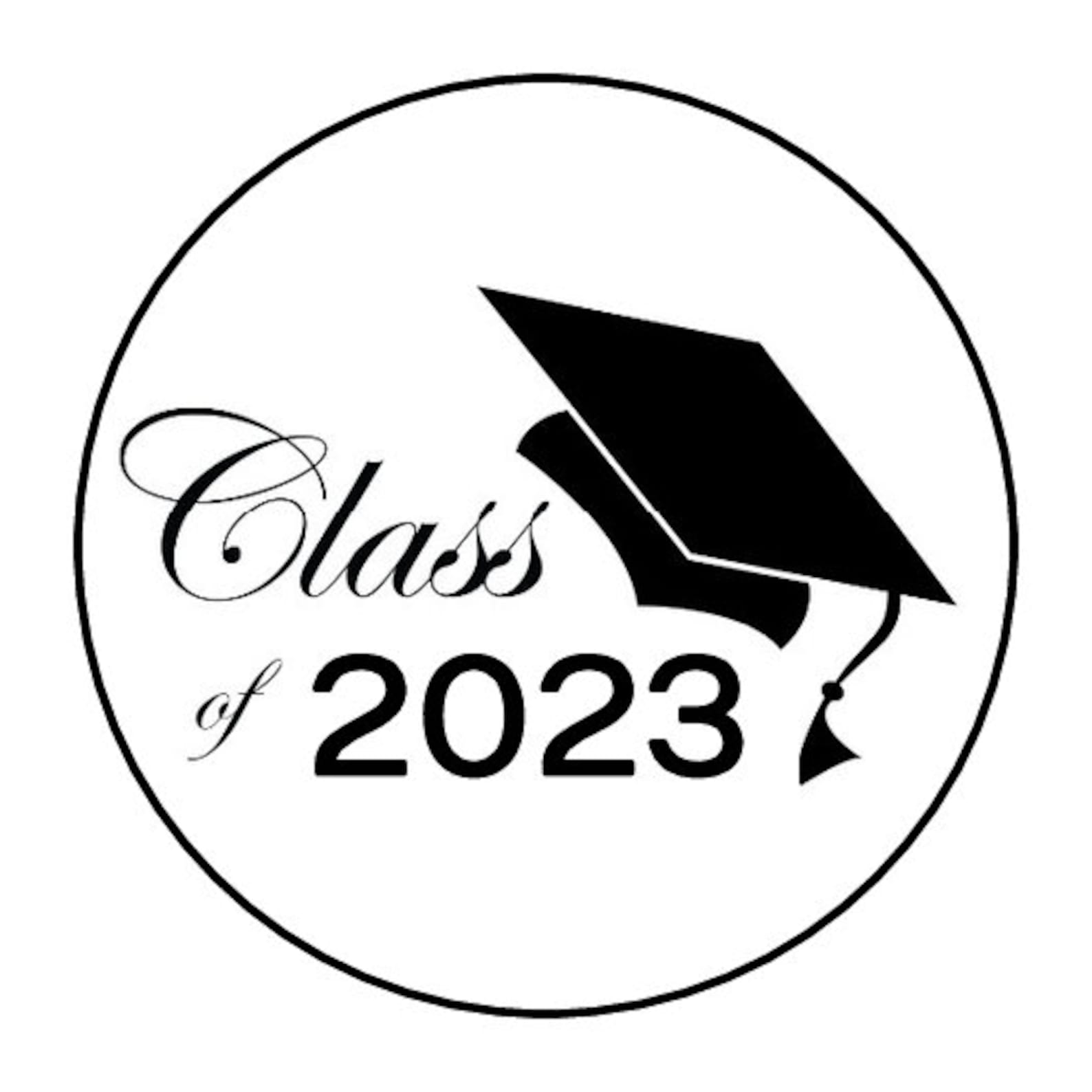 30 Graduation Stickers, Envelope Seals, Labels, 1.5", Round, Custom ...