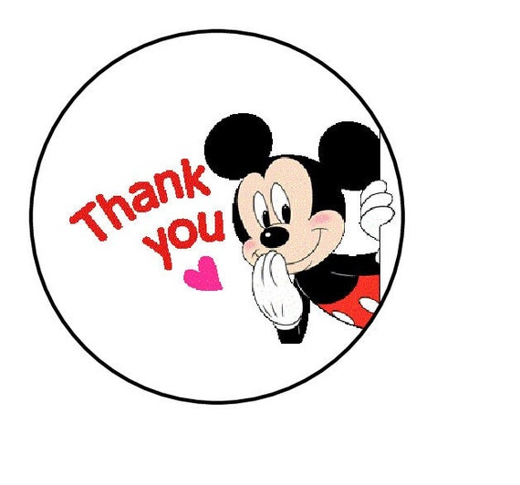 Plantilla Imprimible De Agradecimiento De Mickey Mouse Alegre Kit De