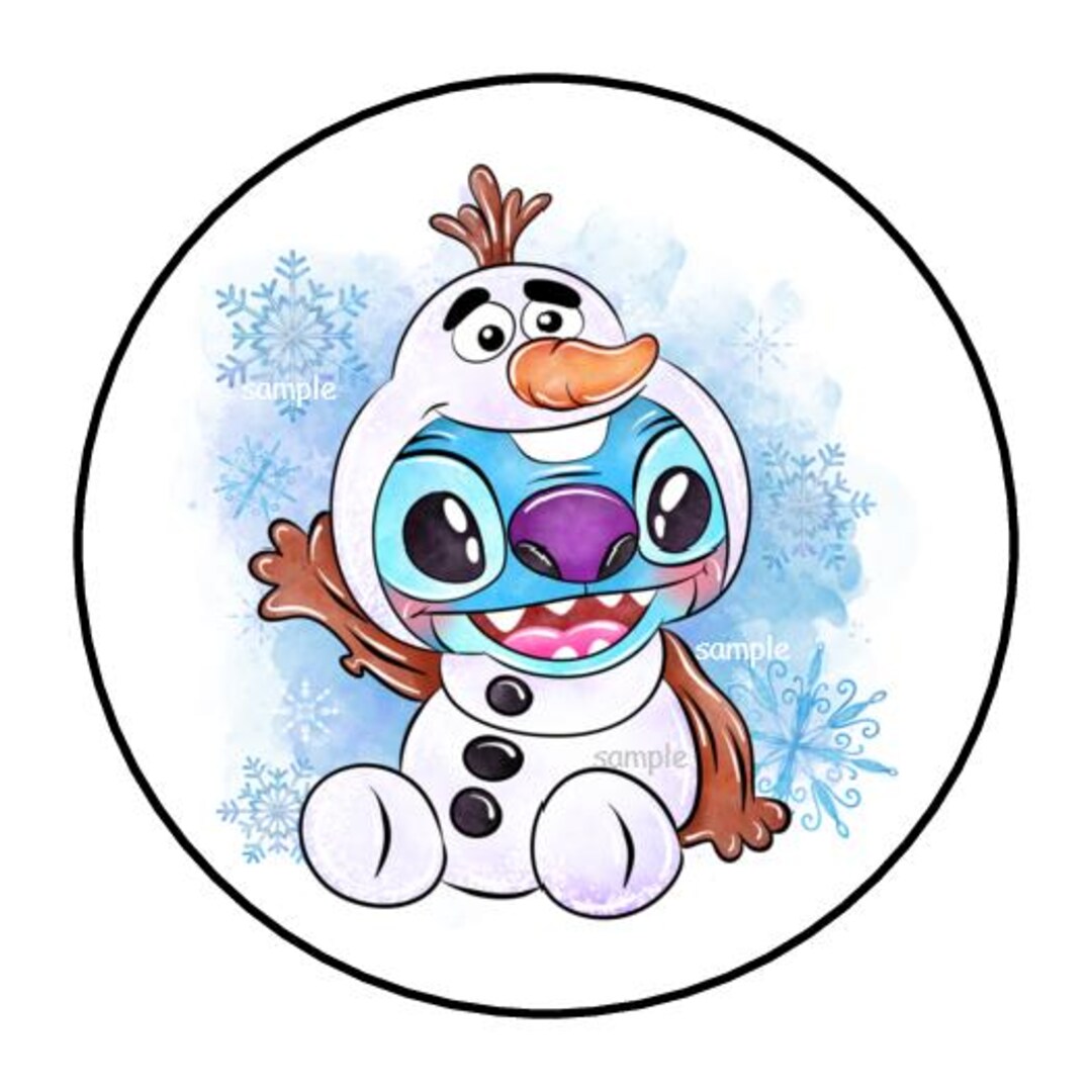 Stitch Halloween Olaf Stickers, Envelope Seals, Labels, Favors, Tags ...
