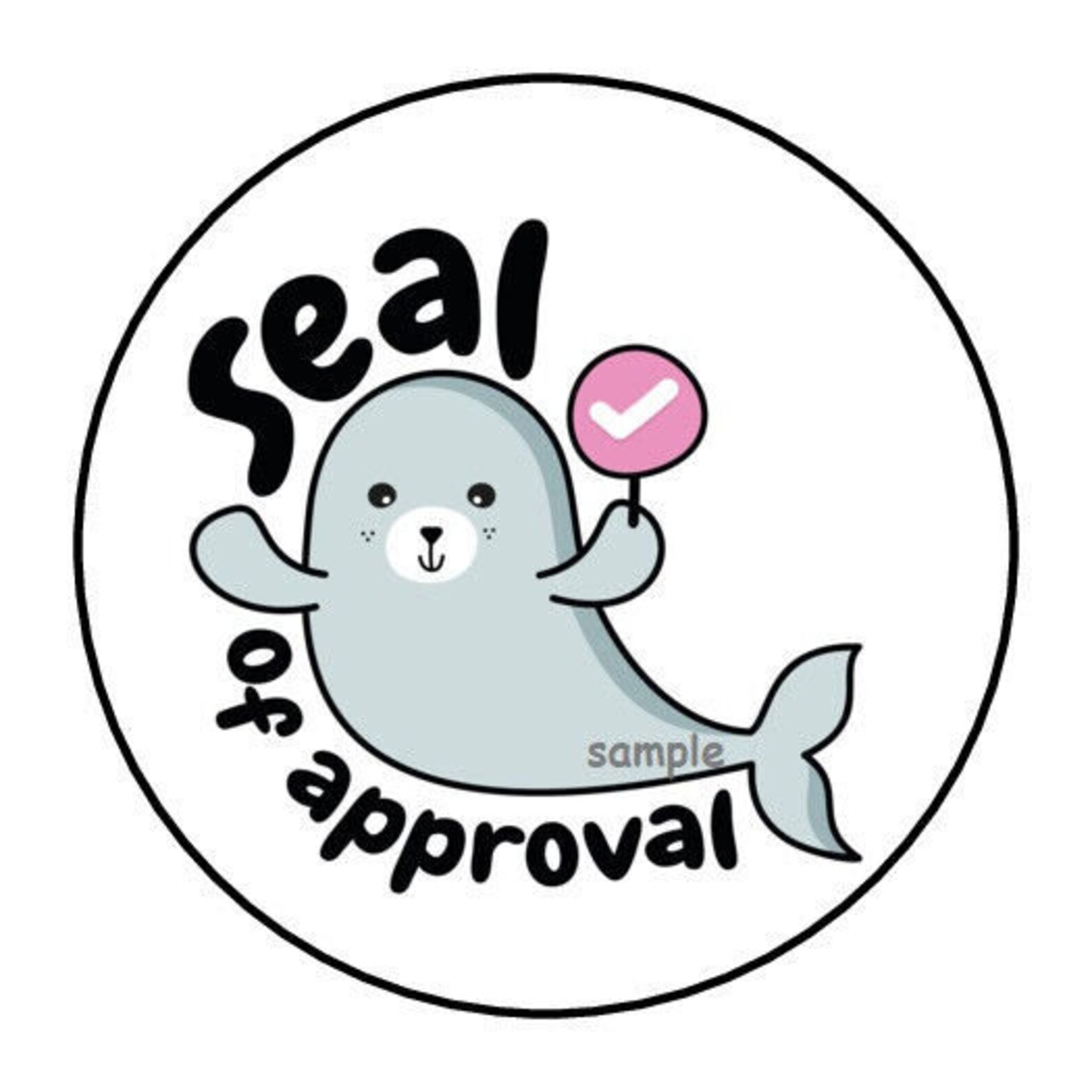 30 Seal of Approval Envelope Seals Labels Stickers 1.5" Round - Etsy