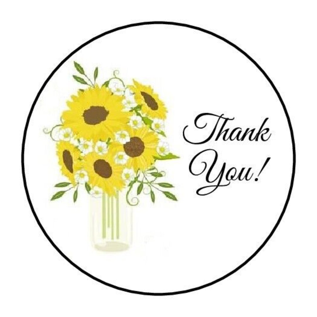 30 Thank You Stickers Labels Favors Tags Gifts Envelope Seals ...