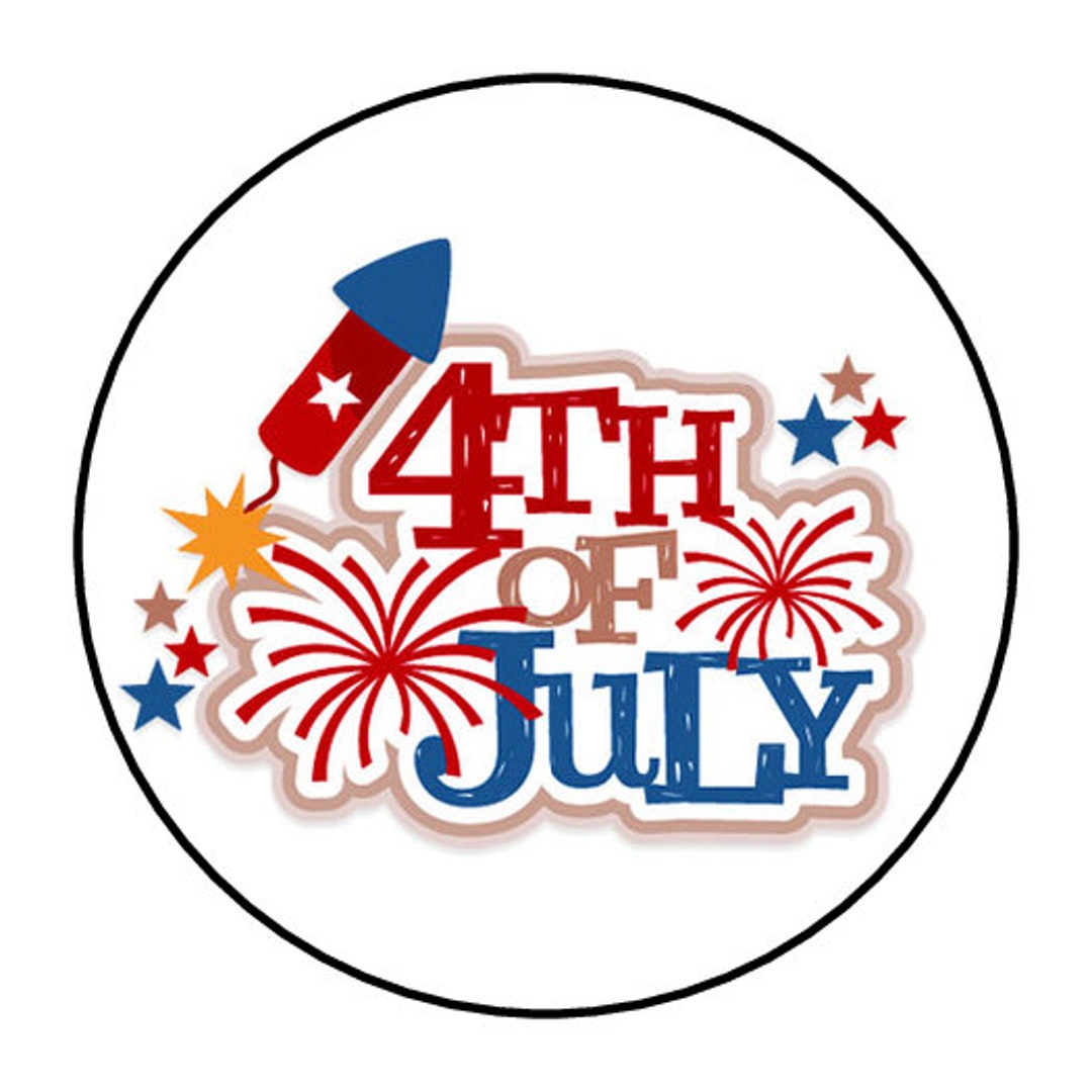 30 4th of July Stickers, Envelope Seals, Labels, Custom - Etsy