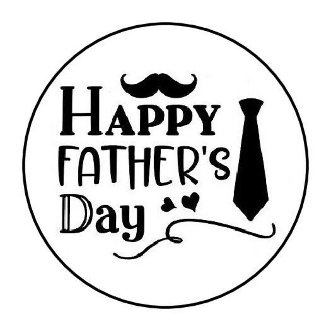 30 Happy Father's Fathers Day Envelope Seals Labels Stickers 1.5" Round ...