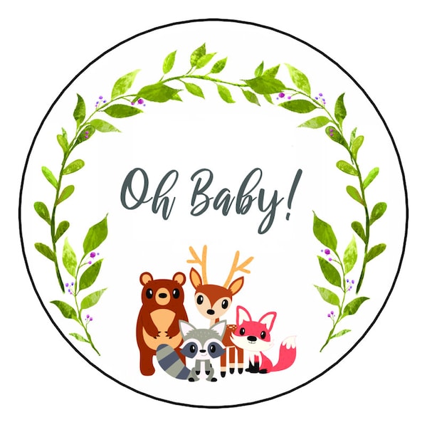 Woodland Stickers - Etsy