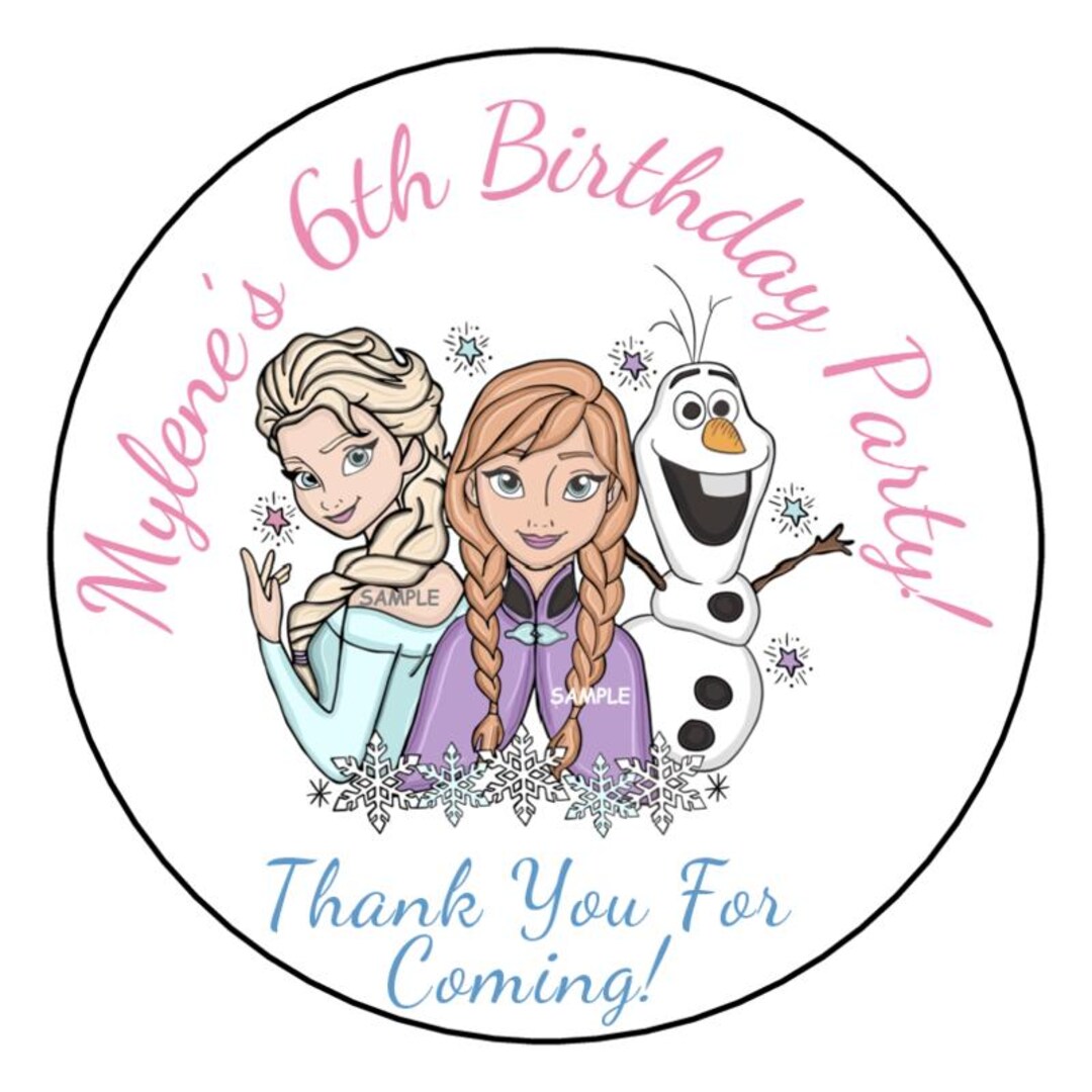 12 Princess Birthday Party Stickers, Labels, Favors, Tags, Decorations ...