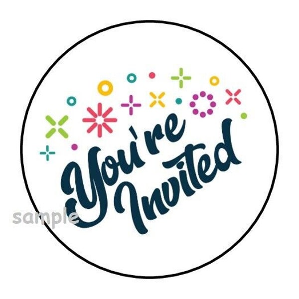 Your Invited Stickers - Etsy