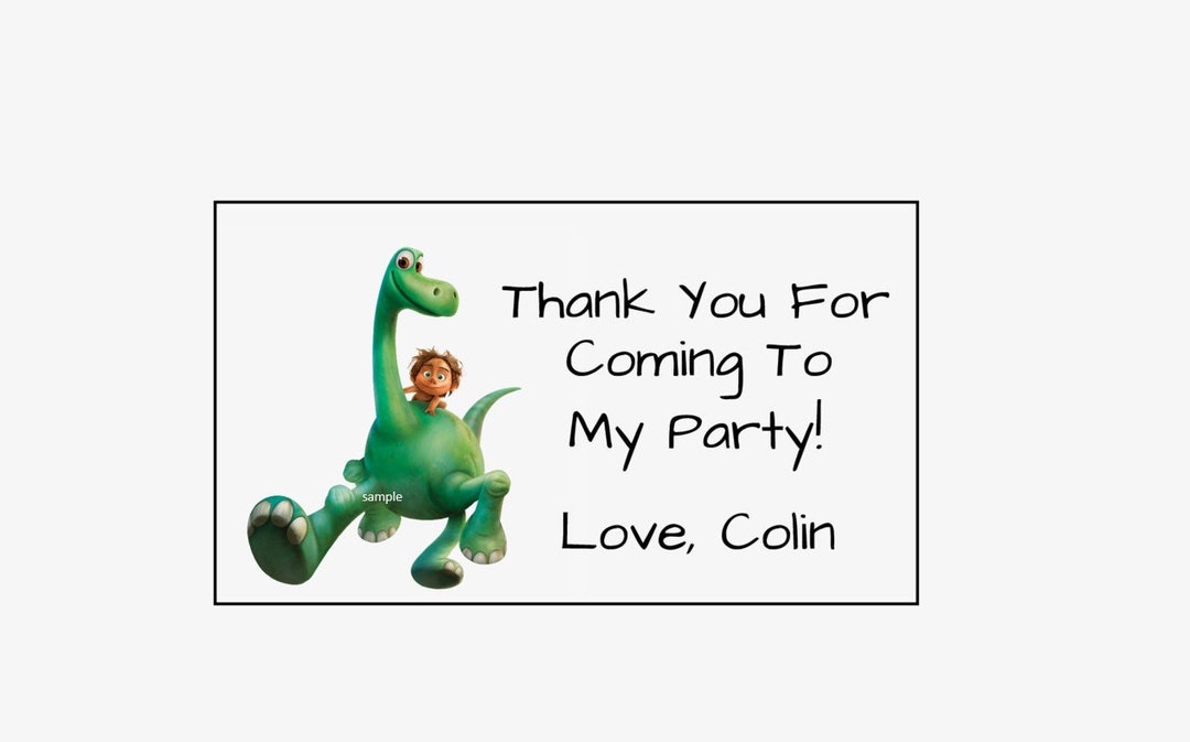 8 Personalized the Good Dinosaur Stickers, Labels, Tags, Favors, 3.5" X ...