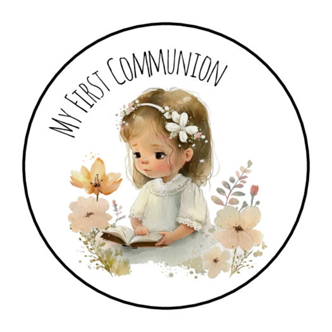 30 My First Communion Stickers, Labels, Envelope Seals, Stamps, 1.5 ...
