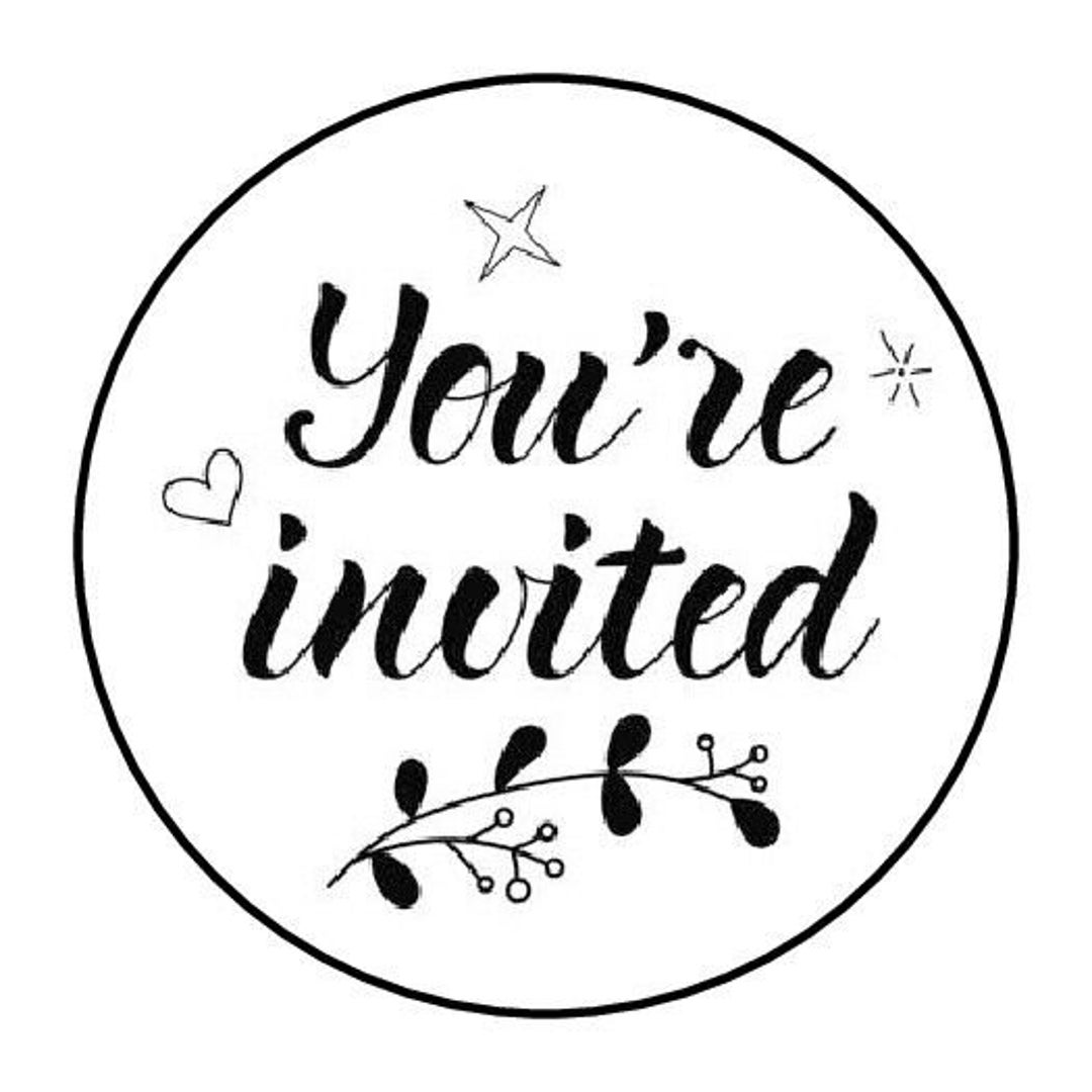 30 You're Invited Envelope Seals Labels Stickers 1.5" Round - Etsy
