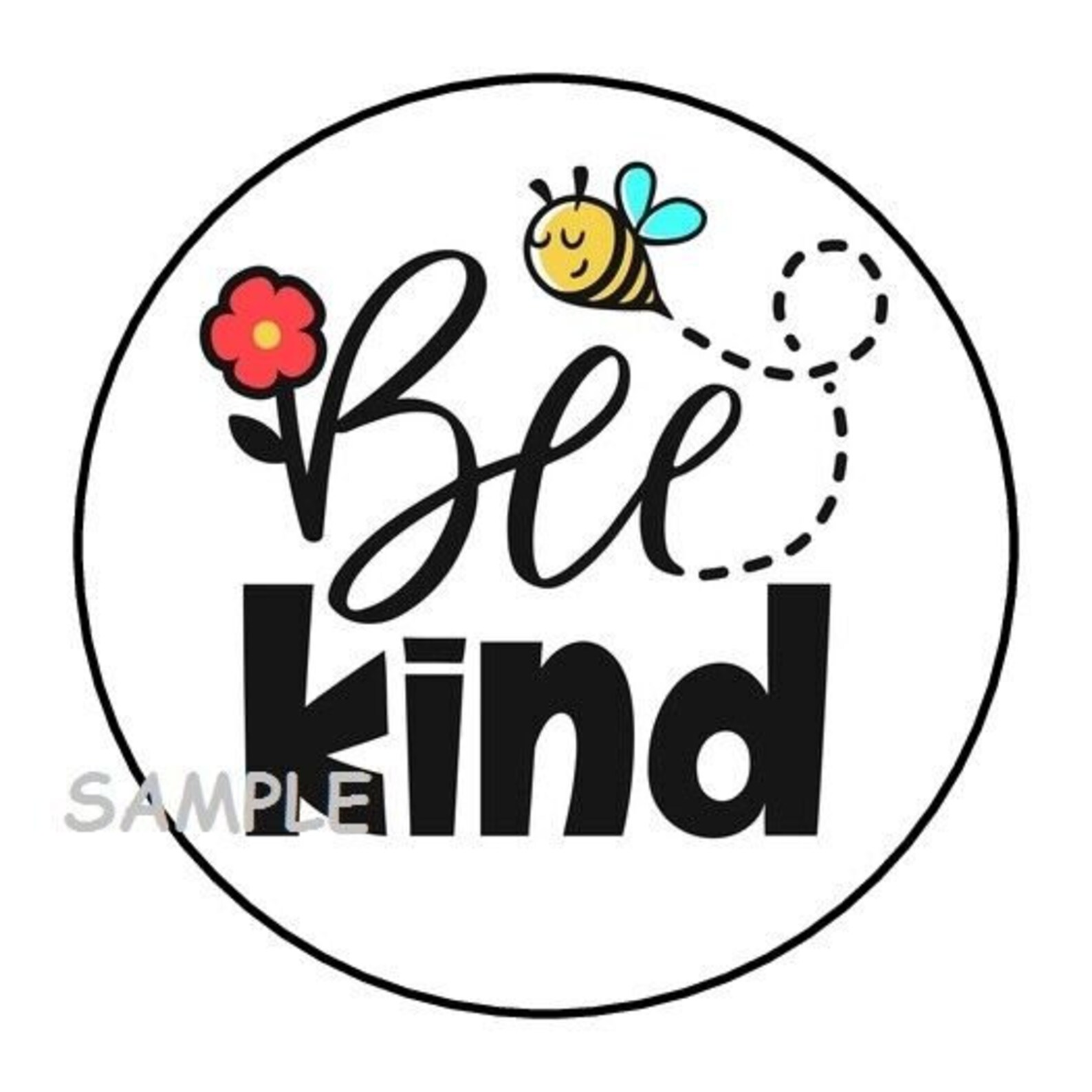 30 Be Bee Kind Envelope Seals Labels Stickers 1.5" Round Favors Gifts ...