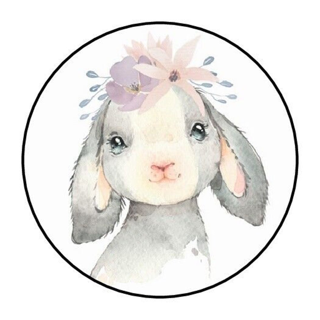 30 Baby Goat Envelope Seals Labels Stickers 1.5" Round Watercolor - Etsy