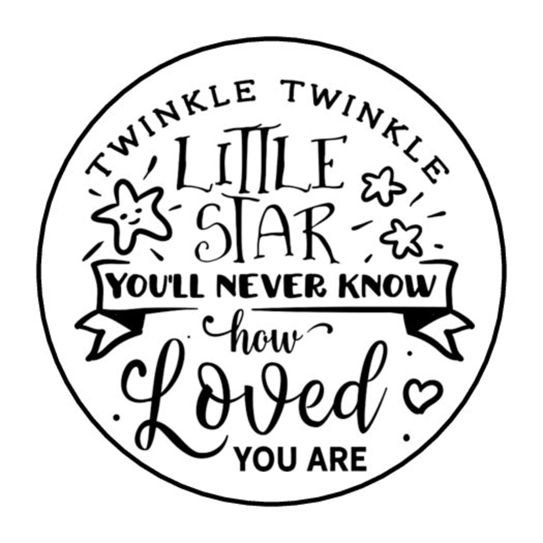 30 Twinkle Twinkle Little Star Stickers, Baby Shower, Birthday, Labels ...