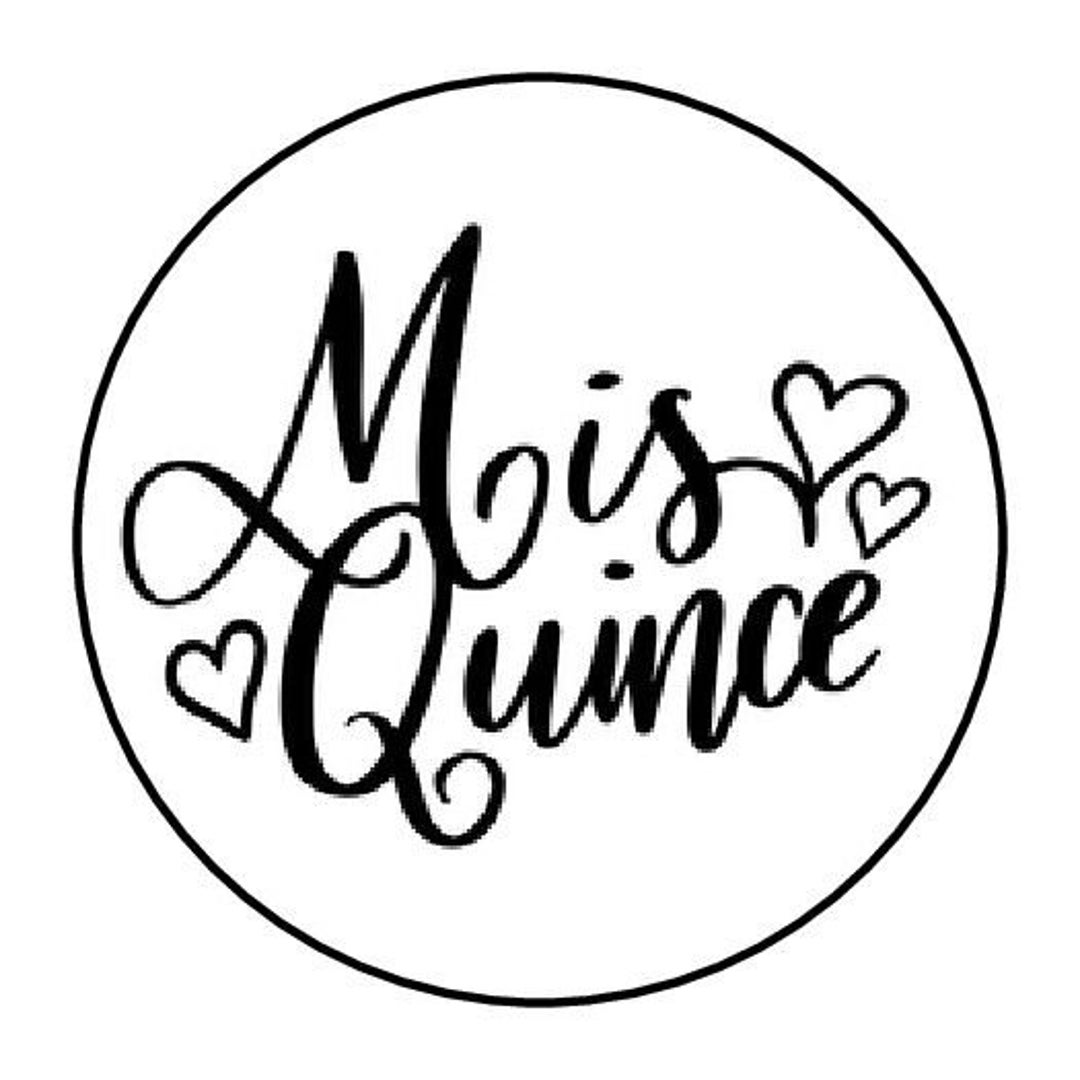 30 Mis Quince Envelope Seals Labels Stickers 1.5" Round Quinceanera ...