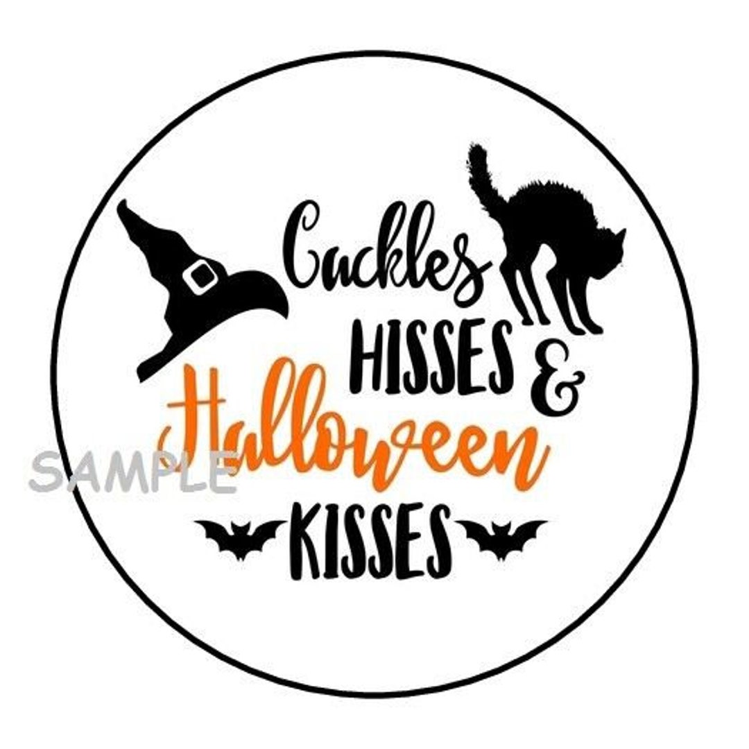30 Cackle Hissis and Halloween Kisses Envelope Seals Labels Stickers 1.5" Round - Etsy