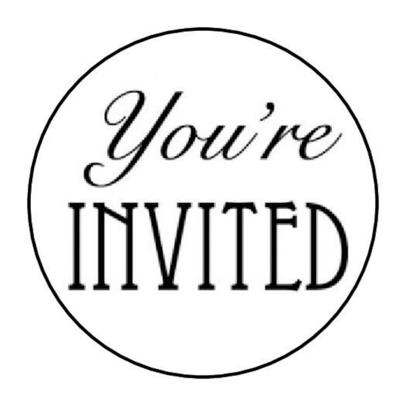 30 You're Invited Envelope Seals Labels Stickers 1.5" Round - Etsy