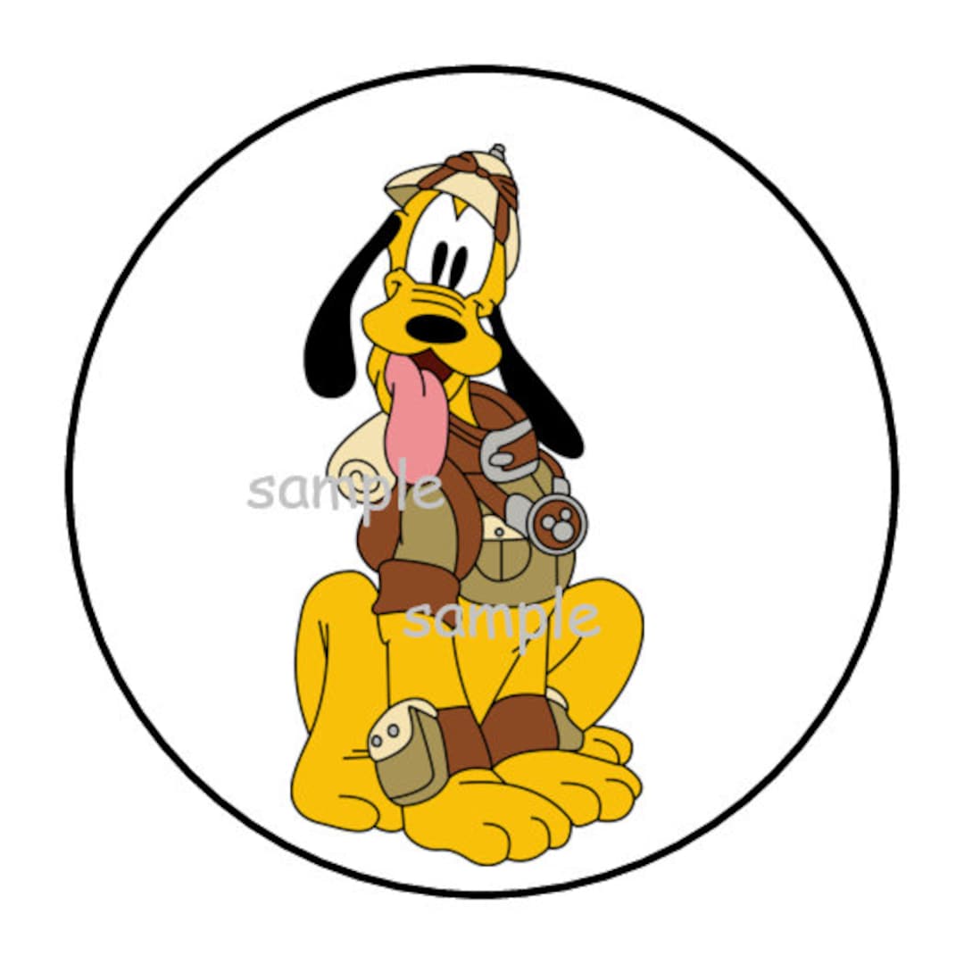 30 Safari Pluto Stickers, Envelope Seals, Labels, Tags, Favors, Stamps ...