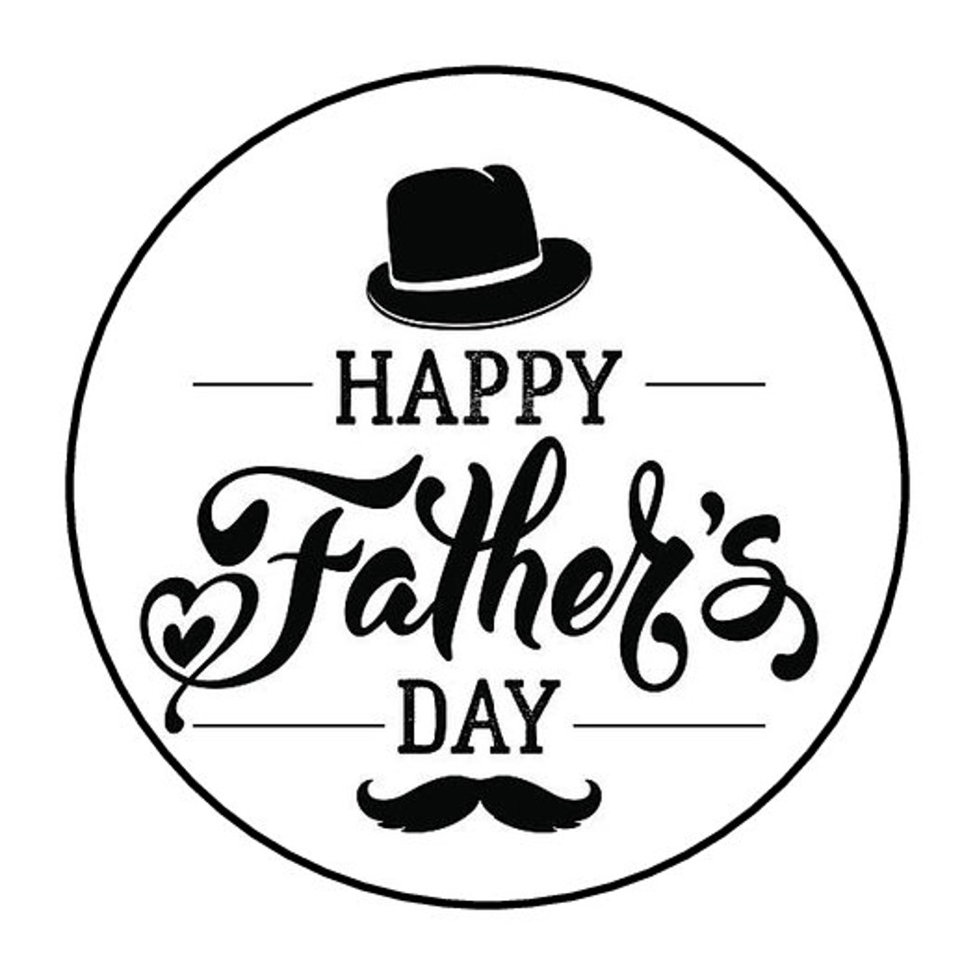 30 Happy Father's Day Stickers, Envelope Seals, Labels, 1.5", Round ...
