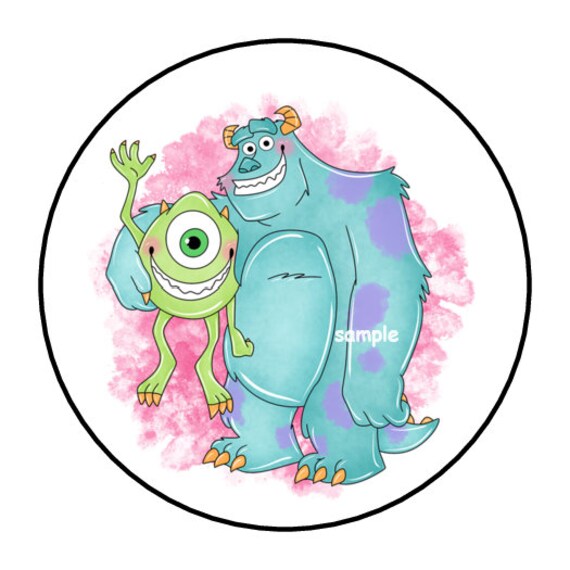 Monsters Inc Logo Stickers Monsters Inc Giant Mike Wazowski Peel And