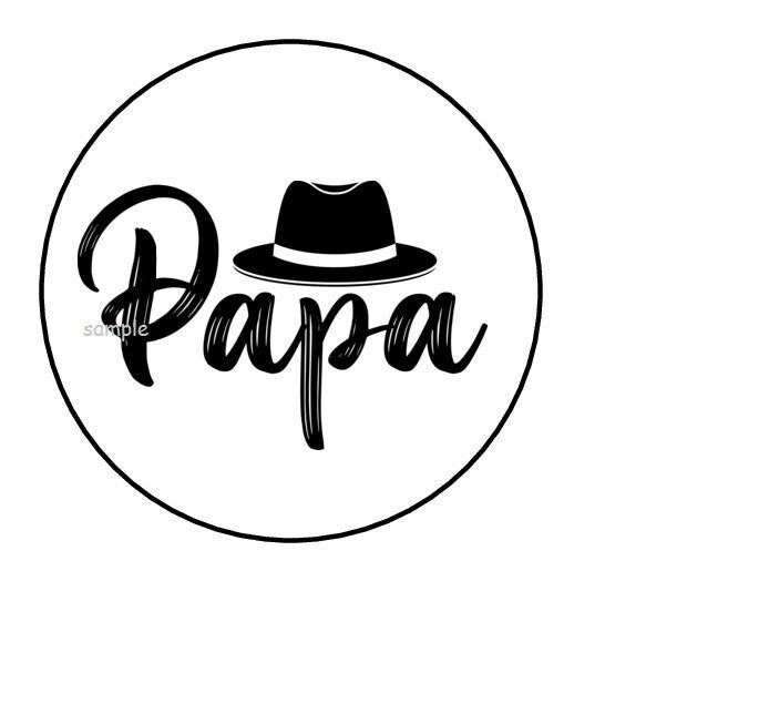 30 Papa Stickers, Father's Day, Labels, Envelope Seals, 1.5", Round - Etsy