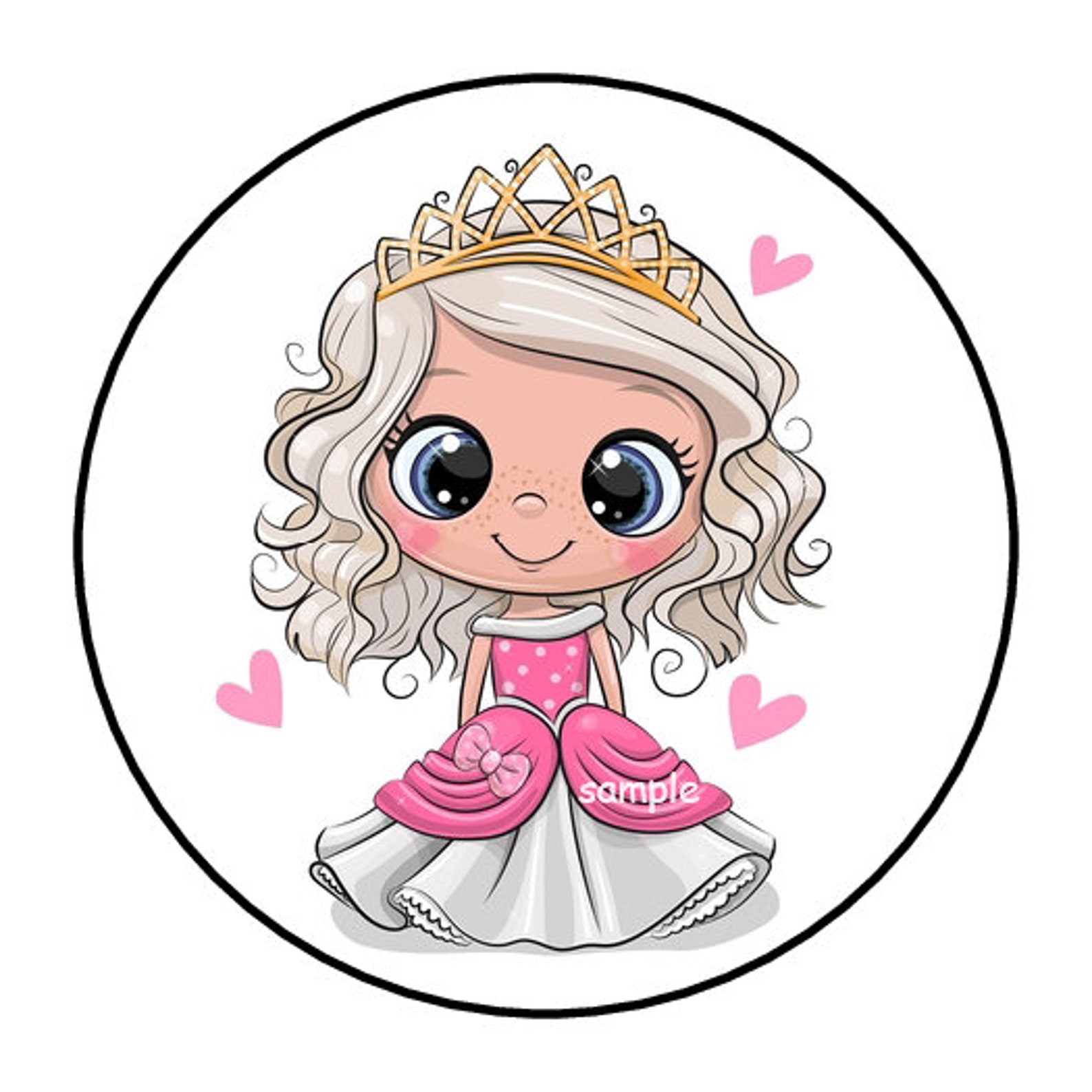 30 Cute Princess Stickers, Envelope Seals, Labels, Tags, Stamps, 1.5 ...