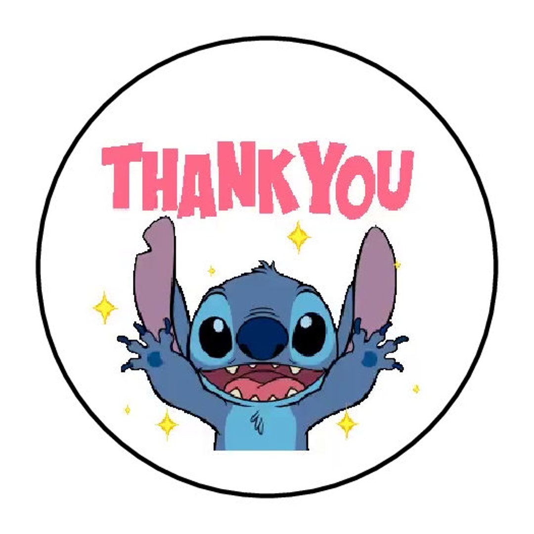30 Stitch Thank You Stickers Labels Envelope Seals Custom Made Etsy