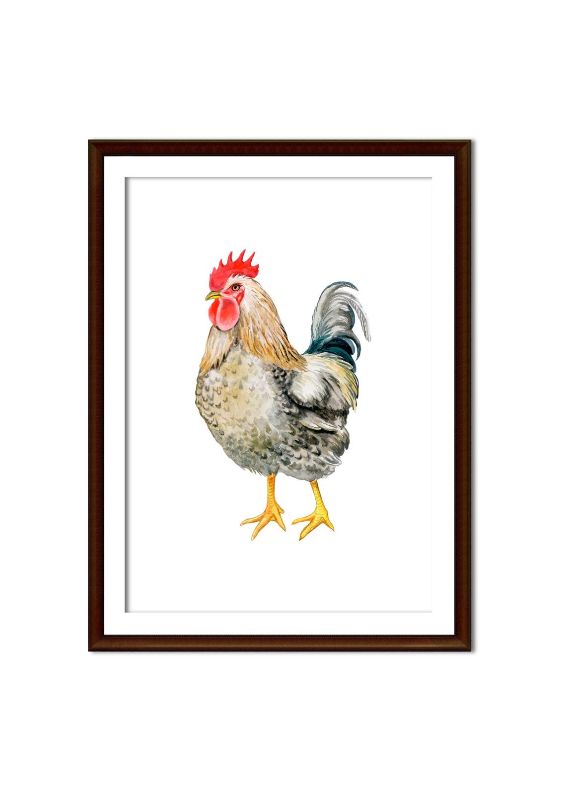 Rooster Digital Download, 5x7, Looks Great in a Frame - Etsy