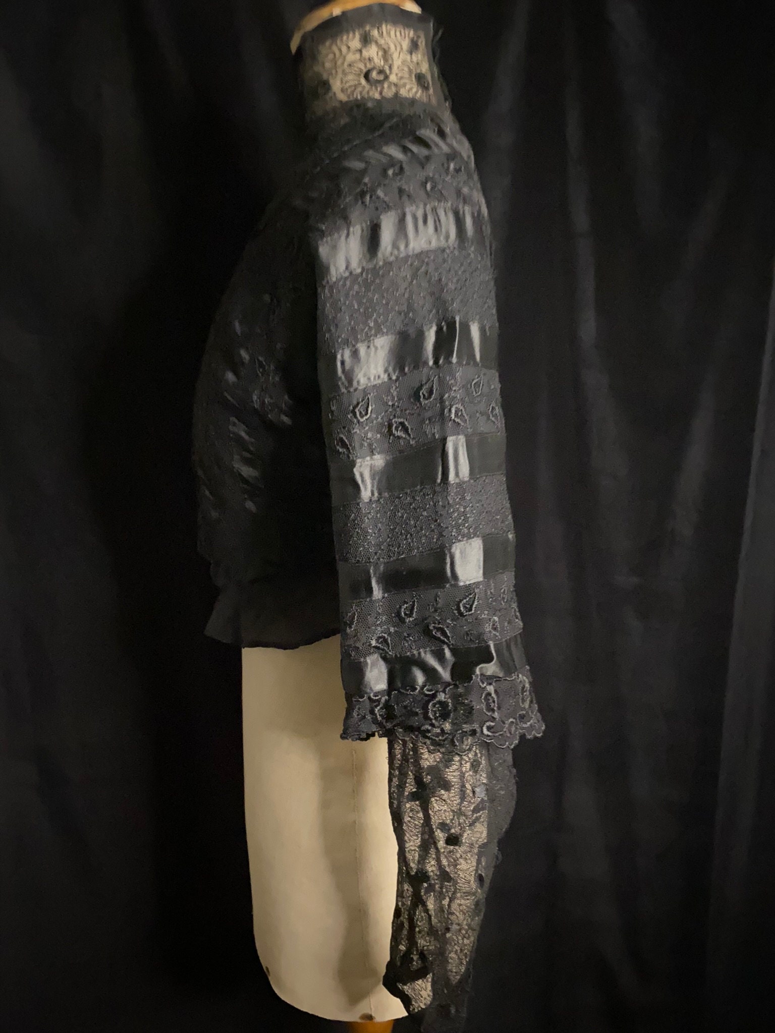 Stunning Victorian Blouse With Lace, Satin Ribbon, and Sumptuous ...