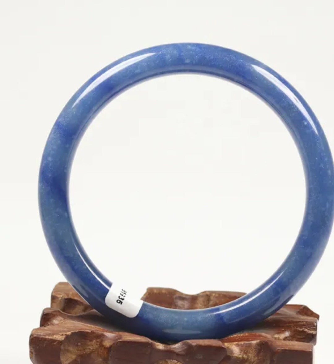 VINTAGE Large Jadeite Blue Jade Bangle Size 60mm Certified M923 - Etsy