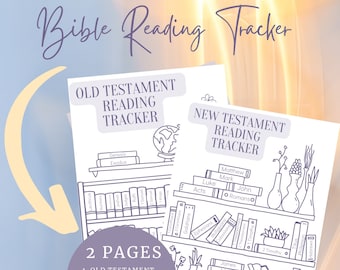 Printable Bible Reading Plan Tracker Fresh Style - Etsy