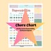 Chore Chart Responsibility and Reward System Customize Your Families ...