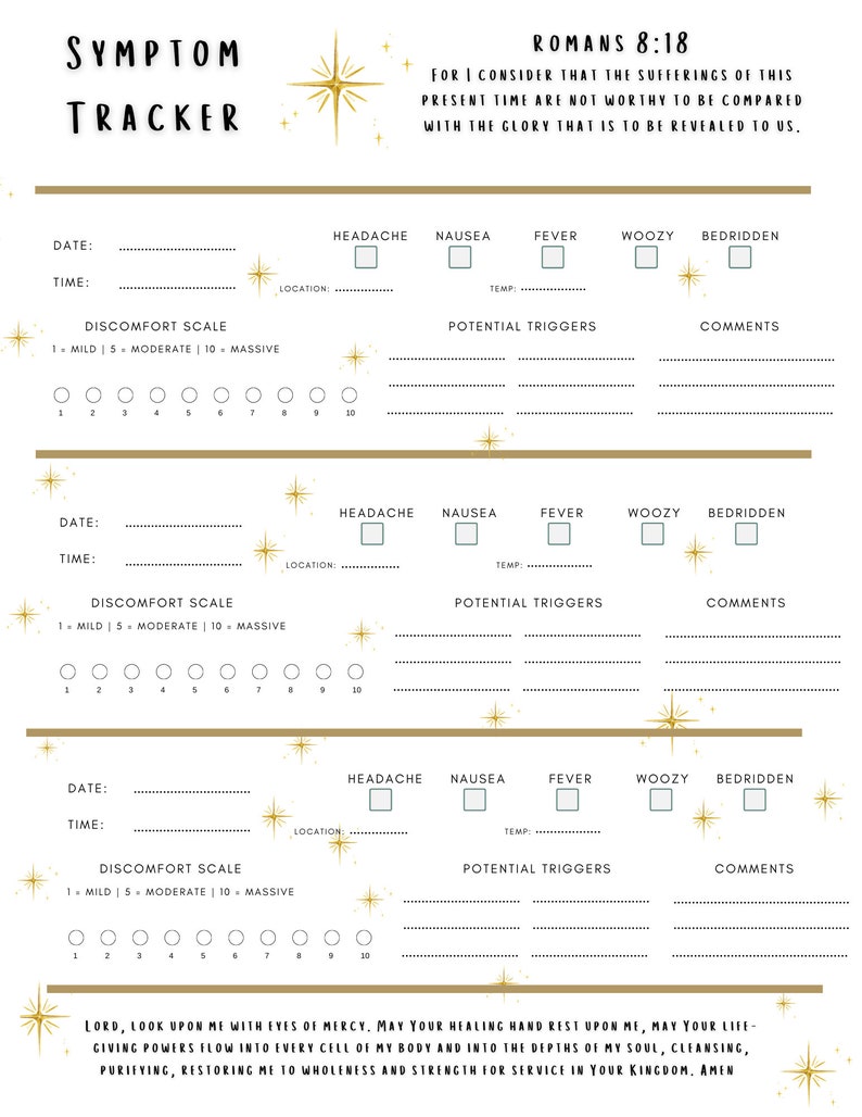 Symptom Tracker - Etsy